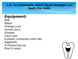 Teeth Eggshell Experiment Year 4 | Teaching Resources