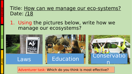 4. How can we manage Ecosystems | Teaching Resources