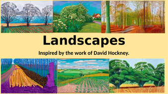 Landscapes based on David Hockney powerpoint | Teaching Resources