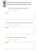 Properties of number - Captain Conjecture / Prove It Statements ...