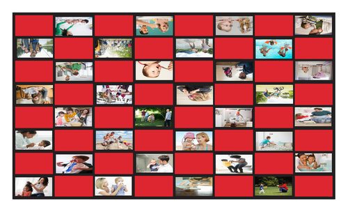 Parenting Activities Spanish Legal Size Photo Checkerboard Game ...