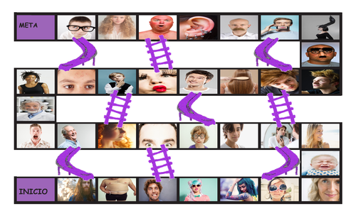 People Descriptions Spanish Legal Size Photo Chutes and Ladders Game ...