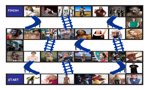 Stereotypes Spanish Legal Size Photo Chutes and Ladders Game | Teaching ...