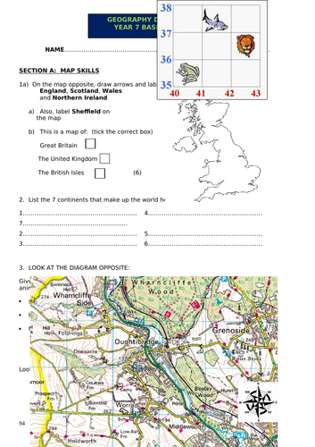 Geography Baseline Assessment (Y7 suitable) | Teaching Resources Geography Baseline Assessment (Y7 suitable) | Teaching Resources