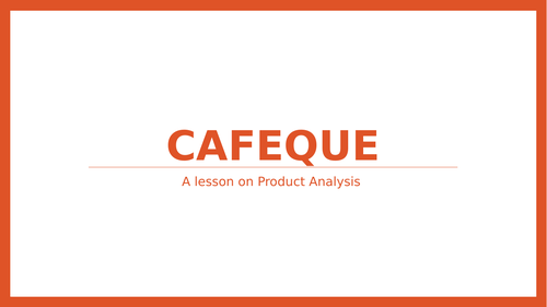 CAFEQUE Powerpoint | Teaching Resources