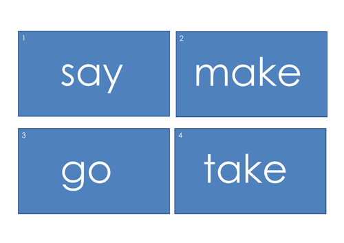 Irregular Verbs: High Frequency Verbs in English (1-60) | Teaching ...