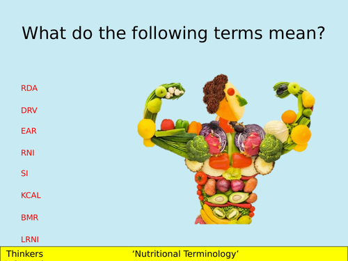 Nutrition - Terminology / Introduction | Teaching Resources