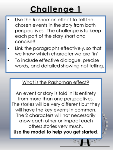 The London Eye Mystery - Lesson 10 - Developing effective characters ...