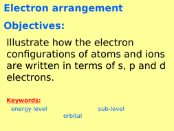 AQA A level Chemistry - Electron configuration and ionisation energies ...