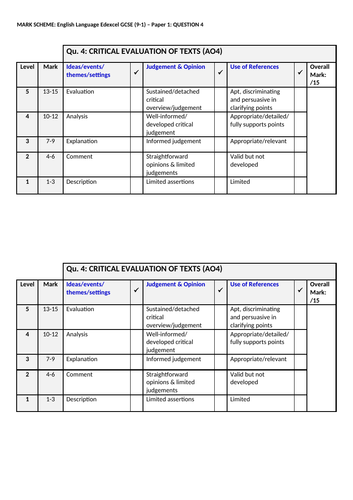 More New English Language GCSE (Edexcel 9-1) Resources for 19th Century ...