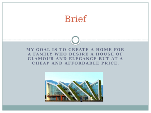 Architecture brief and mood board example | Teaching Resources