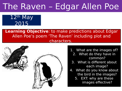 The Tell Tale Heart The Raven The Black Cat by Edgar Allen Poe ...