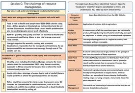GCSE AQA 9-1: Resource Management Overview - Knowledge Organisers and ...