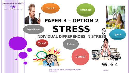 Powerpoint - Stress - Week 4 - Individual Differences in Stress ...