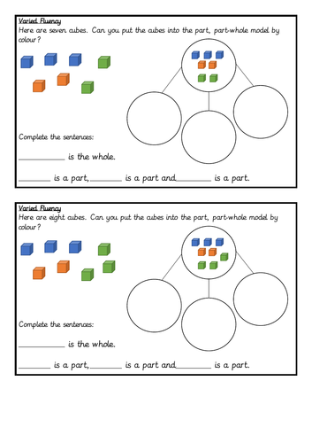 Part-whole models, Autumn 2, Year 1 | Teaching Resources Part-whole models, Autumn 2, Year 1 | Teaching Resources