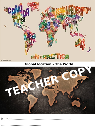 Global Location - The World | Teaching Resources