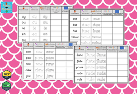 Phonics Phase 5 - Sounds and Words Spelling Sheets | Teaching Resources