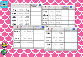 Phonics Phase 5 - Sounds and Words Spelling Sheets | Teaching Resources