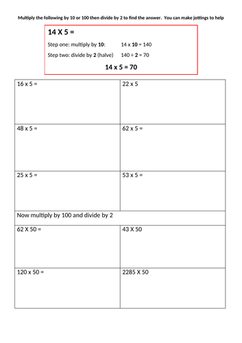 Multiplying and Halving - KS2 | Teaching Resources
