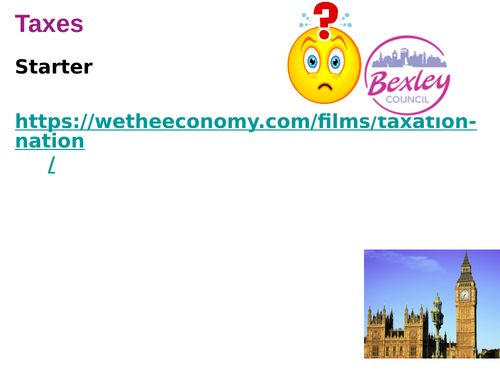 Economics Tax | Teaching Resources