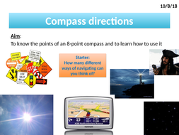 OS map skills - compass directions | Teaching Resources