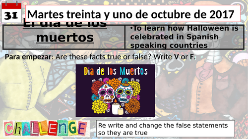 Halloween -El día de muertos | Teaching Resources