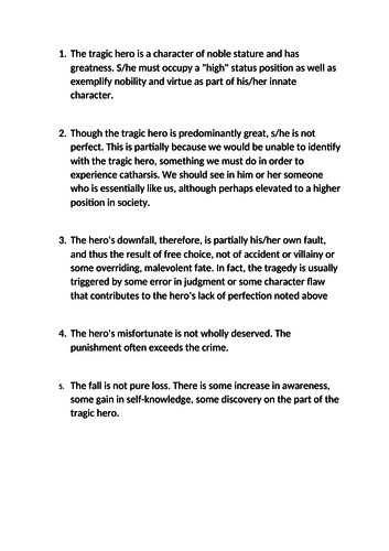 Macbeth - Tragic hero week | Teaching Resources