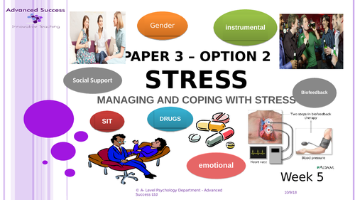 Powerpoint - Stress - Week 5 - Managing and Coping with Stress ...