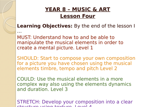Music and Art | Teaching Resources
