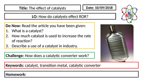 AQA Chemistry C6 - Rates of reaction BUNDLE | Teaching Resources
