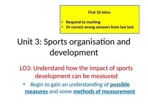 Cambridge Technical Sport and Physical Activity - Unit 3: Sports ...