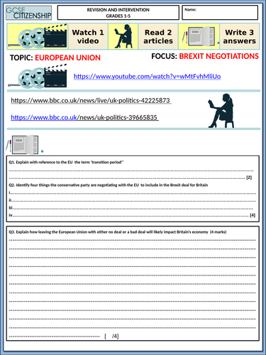 Power and Influence - GCSE Citizenship Revision | Teaching Resources