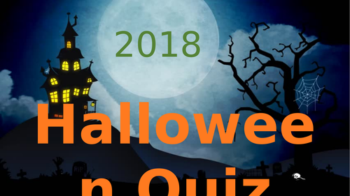 Halloween Quiz 2019, Autumn Half Term | Teaching Resources
