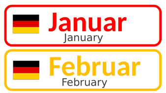 German Months Display | Teaching Resources