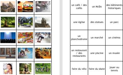 Ville town places French activities | Teaching Resources