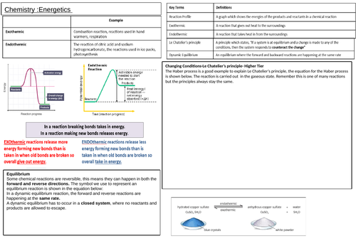 AQA 9 - 1 Chemistry energy changes | Teaching Resources