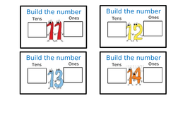 Build tens and Ones (teen numbers) | Teaching Resources