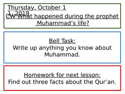 Islamic Prophets: Muhammad - KS3 | Teaching Resources