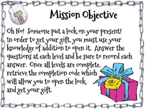 Double Digit Addition Without Regrouping Game: Christmas Escape Room ...