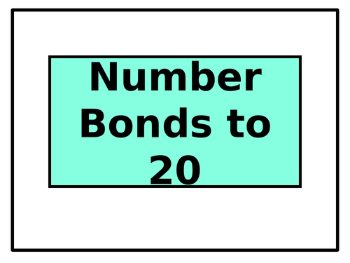 Number Bonds to 20 | Teaching Resources