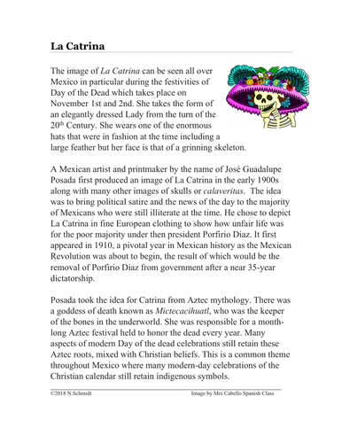 La Catrina: Cultural Reading on Famous Mexican Skeleton (English ...