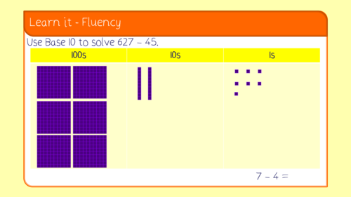 Subtract a 2-digit number from a 3-digit number lesson pack (Year 3 ...