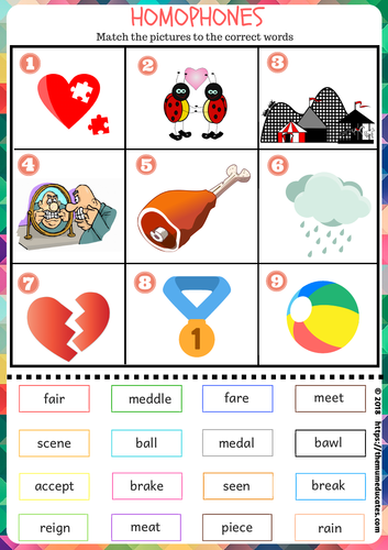 Year 3/4 Homophones Flashcards, Wordmat, Bookmarks & Worksheets ...