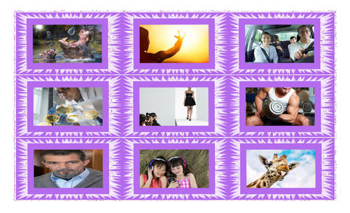 Adjectives Legal Size Photo Card Game | Teaching Resources