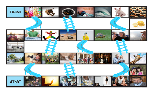 Adjectives Legal Size Photo Chutes and Ladders Game | Teaching Resources