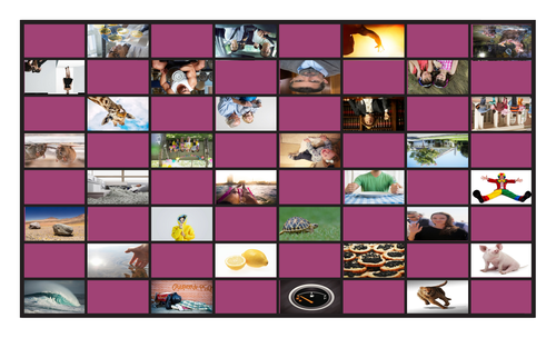 Adjectives Spanish Legal Size Photo Checkers Game | Teaching Resources