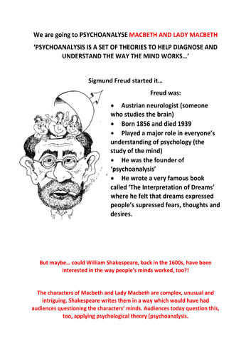 Psychoanalysis Macbeth Lady Macbeth - Mental Illness in Shakespeare ...