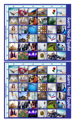 Demonstratives Spanish Legal Size Photo Battleship Game | Teaching ...