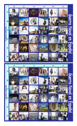 Indefinite Pronouns Spanish Legal Size Photo Battleship Game | Teaching ...