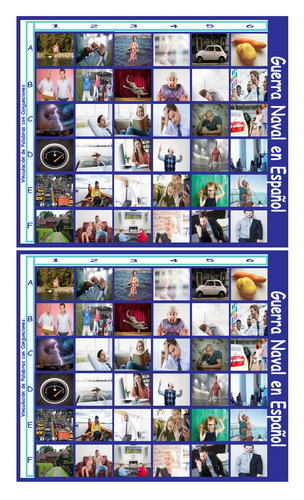 Linking Words and Connectors Spanish Legal Size Photo Battleship Game ...